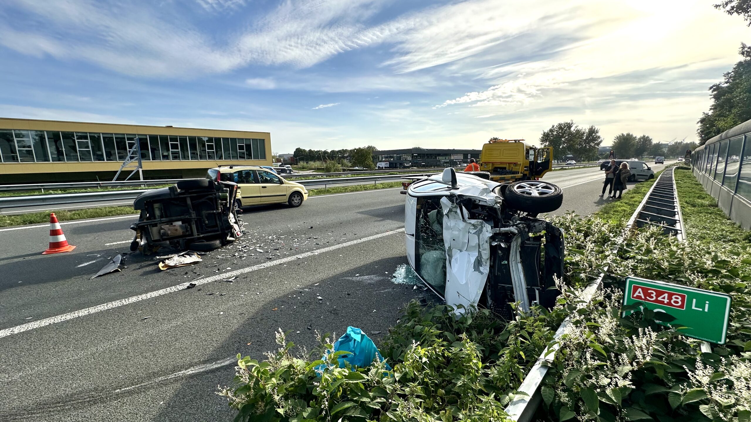 Ravage na ongeval op A348 - 112 Nederland