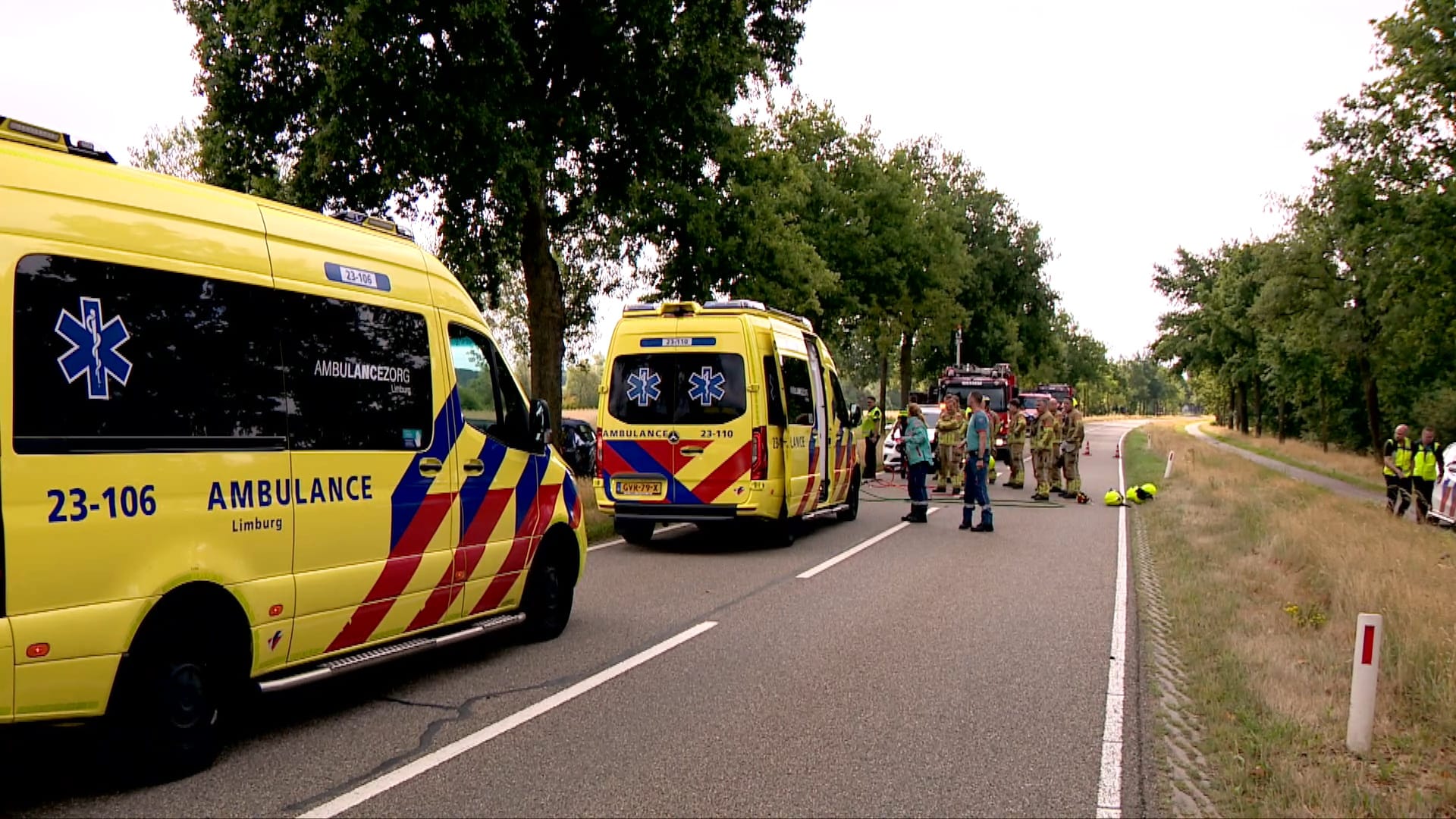 Automobilist overleden na botsing tegen boom - 112 Nederland