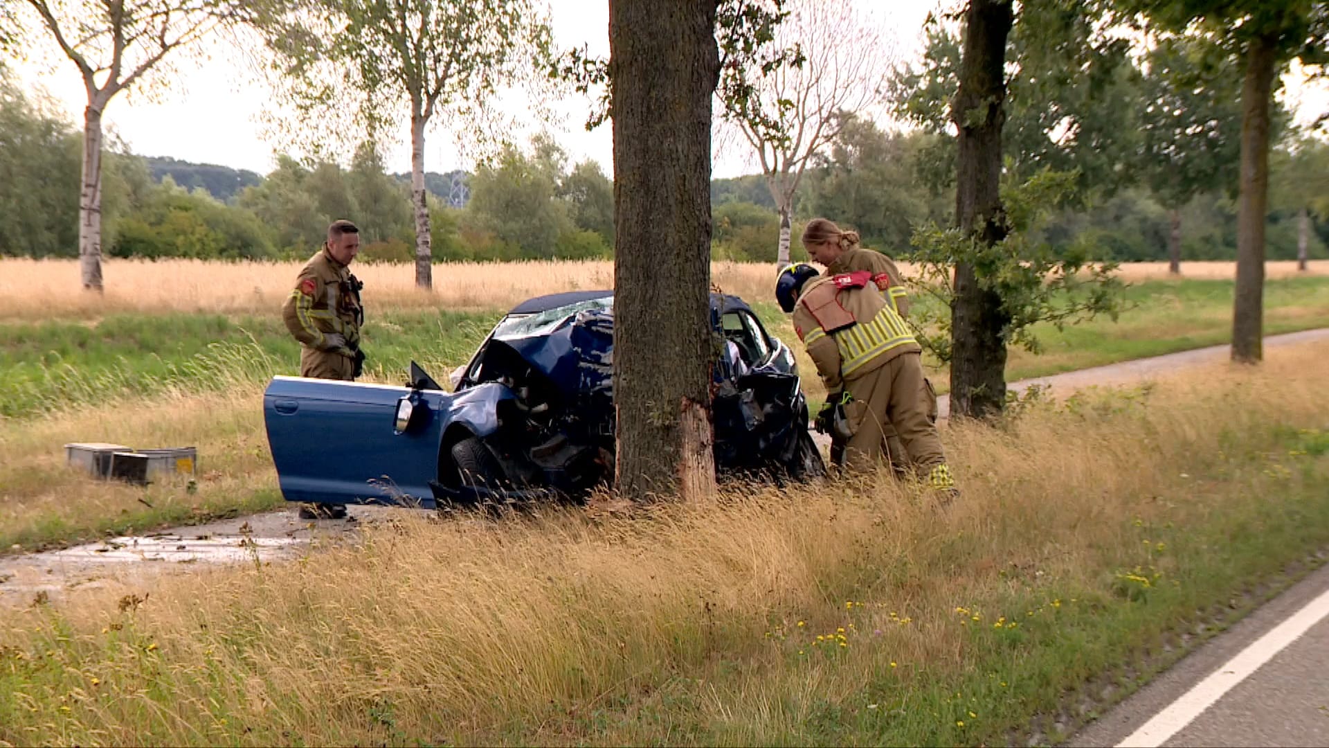 Automobilist overleden na botsing tegen boom - 112 Nederland